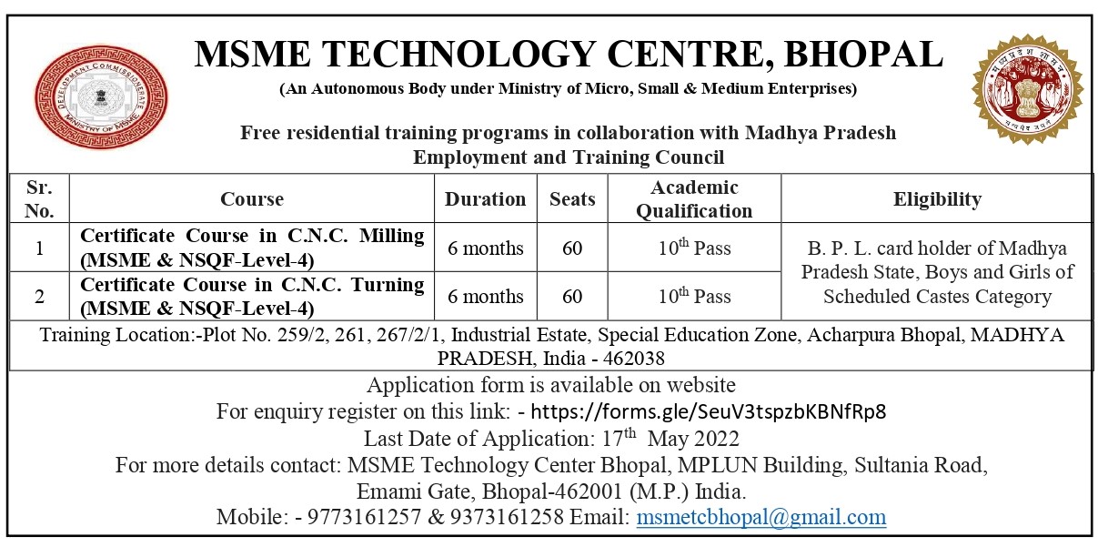 MSME Technology Centre Bhopal